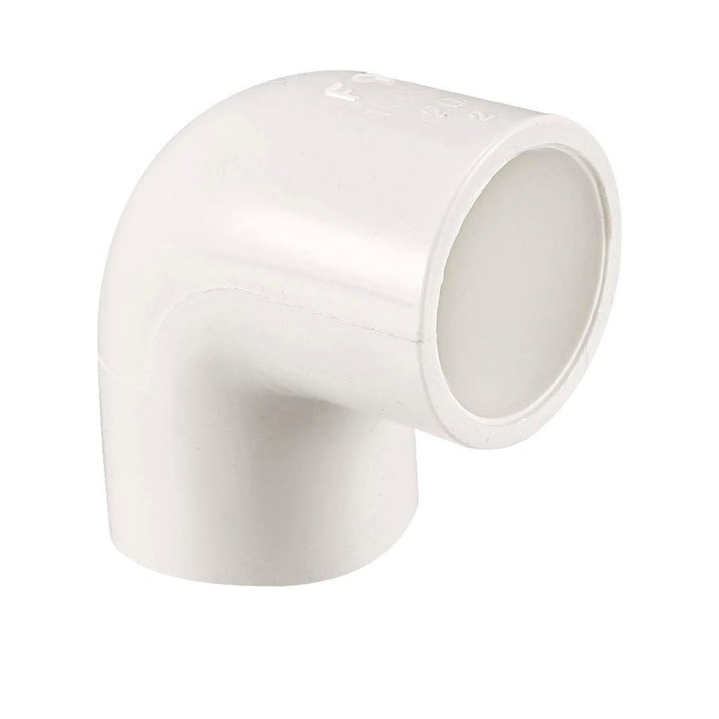 Codo pvc 1.1/2"x90 sin rosca inyectable | La Mundial