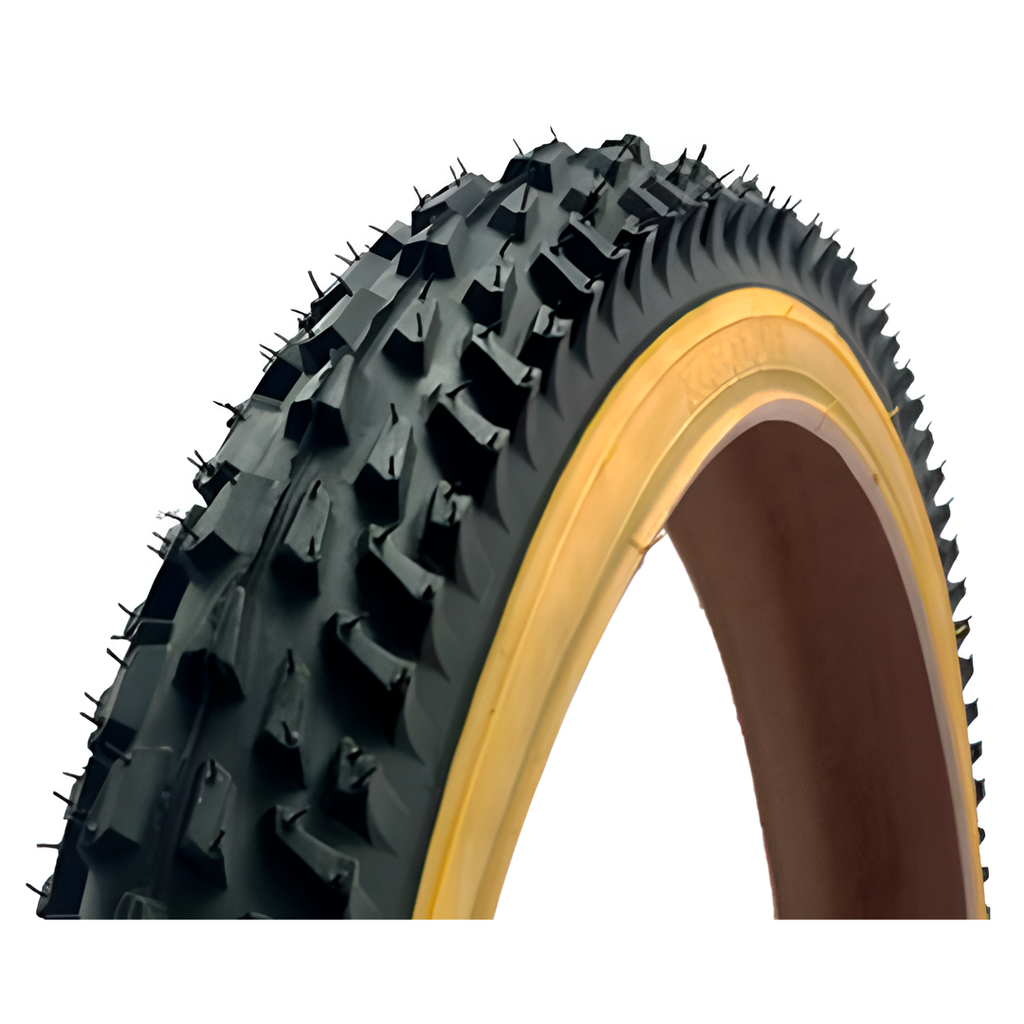 Llanta de bicicleta 24x210 kenda k837 negra franja amarilla | La Mundial